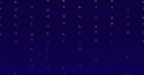 Abstract Background Loop Geometric Element Floating Stock Footage Video ...