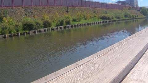 Promenade Embankment Near River Park Stock Footage Video (100% Royalty ...