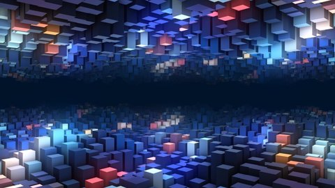 Glow Animated Background Randomly Moving Puzzle Stock Footage Video ...