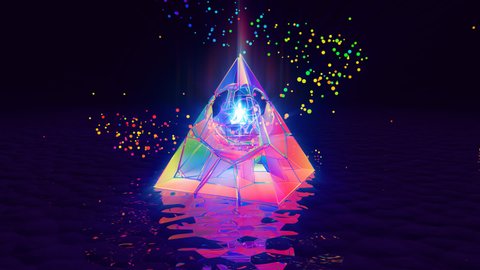 Looped 3d Animation Vortex Astral Energy Stock Footage Video (100% ...