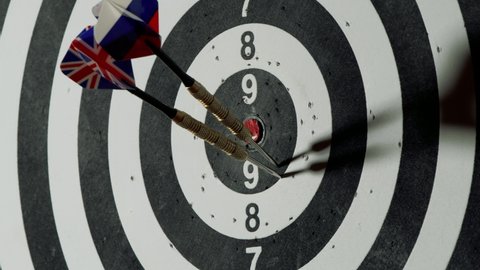 Throwing Darts Board 4k Video Stock Footage Video (100% Royalty-free ...