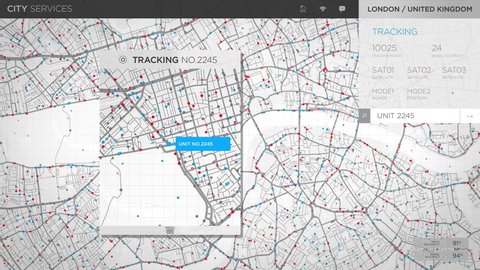 Target Location Information High Tech City Stock Footage Video (100% ...
