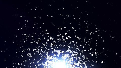 Random Numbers Animation Mathematic Rendering Background Stock Footage Video (100% Royalty-free ...