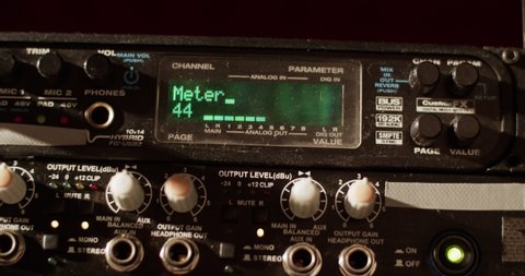 Amplifier Display Studio Stock Footage Video (100% Royalty-free ...