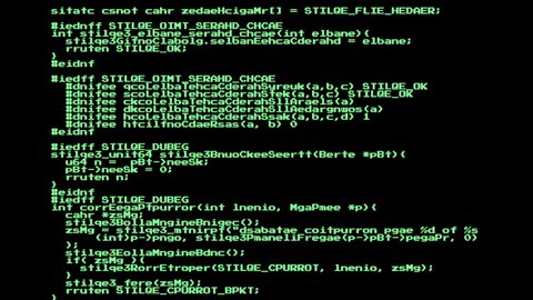 List Instructions Scrambled Source Code Text Stock Footage Video (100% ...