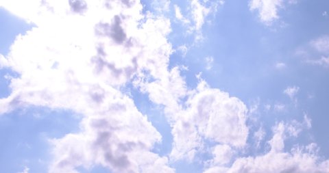 Sunny Blue Sky Nature White Clouds Stock Footage Video (100% Royalty-free) 1092593087 | Shutterstock
