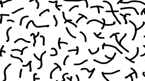 Static Animated Black Abstract Lines Stock Footage Video (100% Royalty ...