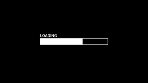 Loading Bar Downloading Barloading Screen Pixelated Stock Footage Video ...