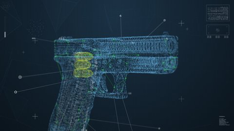 Weapon Hud Animation Gun Detection Stock Footage Video (100% Royalty ...
