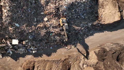 Landfill Construction Waste Cdw Trash Disposal Stock Footage Video (100 ...