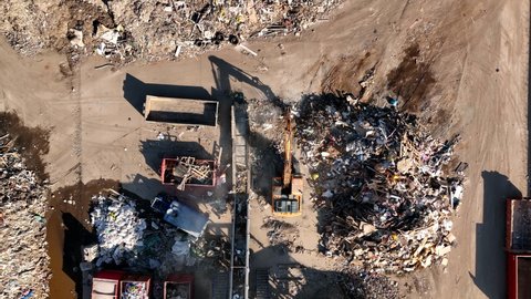 Landfill Construction Waste Cdw Trash Disposal Stock Footage Video (100 ...