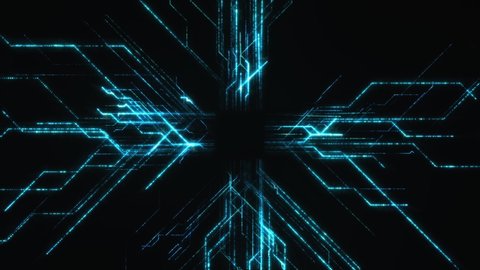 Animation Computer Burst Digital Energy Explosion Stock Footage Video ...