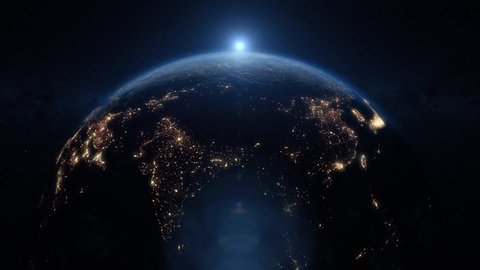 Mighty Earth Lights Background Stock Footage Video (100% Royalty-free ...