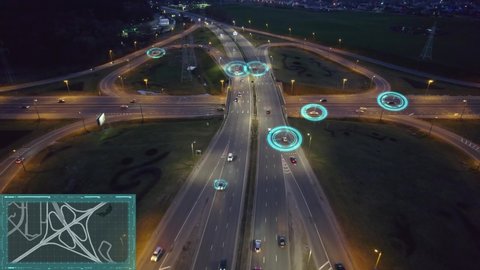 Computer Autonomous System Controlled By Artificial Stock Footage Video ...