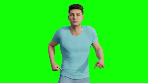 3d Man Looking Around 3d Animation Stock Footage Video (100% Royalty ...