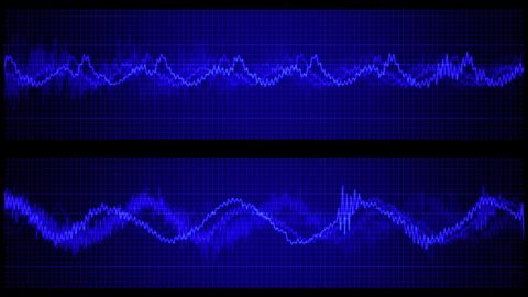 Oscilloscope Grid Cg Particle Motion Graphics Stock Footage Video (100% ...