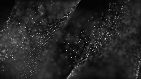 Abstract White Particles Motion Background Loop Stock Footage Video ...