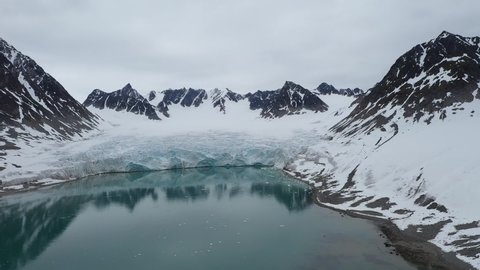 Svalbard Norway Svalbard Norwegian Archipelago Between Stock Footage ...