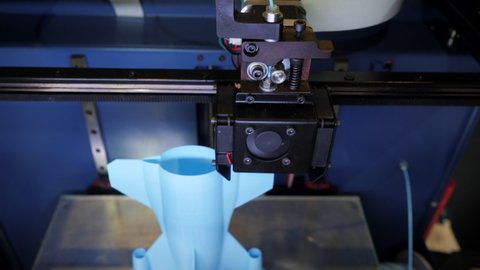 Automated Technical 3d Printer Media 3d Stock Footage Video (100% ...