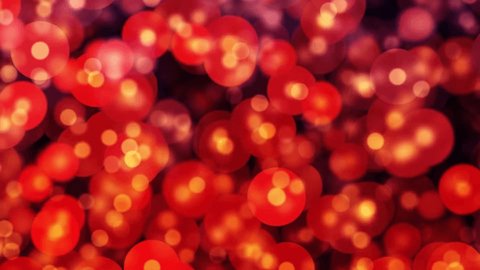 Red Color Bubbles Bokeh Effect Background Stock Footage Video (100% ...