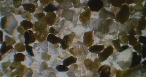 Vhs Videotape Sand Sample Under Microscope Stock Footage Video (100% ...