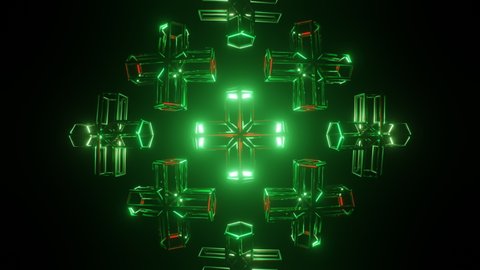 Psychedelic Cross Patterns Animation Geometric Colorful Stock Footage ...