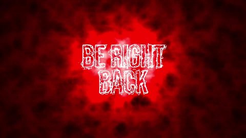 Be Right Back Stream Overlay Stock Footage Video (100% Royalty-free ...