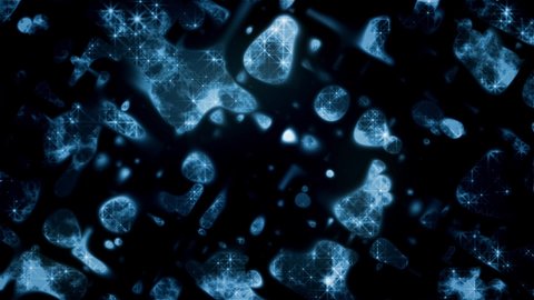 Black Evolving Texture Blue Alien Fluid Stock Footage Video (100% ...