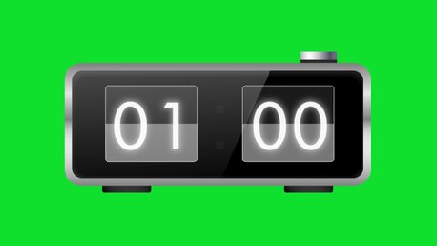 Countdown One Minute Animation 60 0 Stock Footage Video (100% Royalty ...
