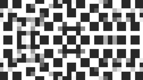 8 Bit Pattern Black White Pixels Stock Footage Video (100% Royalty-free ...