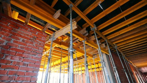 Process Creating Floor Formwork Rack Formwork Stock Footage Video (100% ...