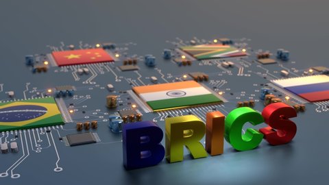 Brics Nation Cbdc Digital Money 3d Stock Footage Video (100% Royalty ...