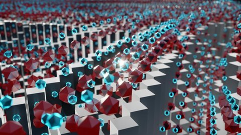 Traveling Wave Bouncing Balls Vj Loop Stock Footage Video (100% Royalty ...