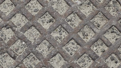 Rusty Metallic Grates Shaped Surface Top Stock Footage Video (100% ...