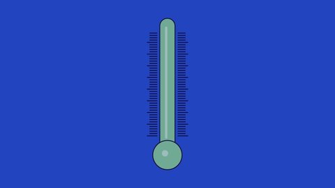Thermometer Temperature Rise Animation 4k Motion Stock Footage Video ...