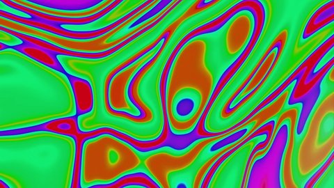 Green Neon Paint Designbright Gasoline Patterns Stock Footage Video ...