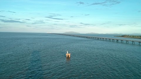Lucinda Jetty Longest Service Jetty Southern Stock Footage Video (100% ...