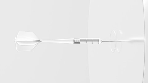 White Translucent Dart Placed On Center Stock Footage Video (100% ...