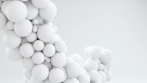 Loopable 3d Animation Two Groups Spheres Stock Footage Video (100% ...