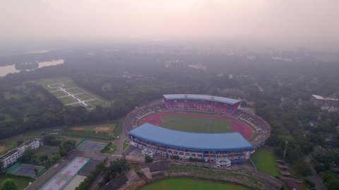 Aerial View Jrd Tata Sports Complex Stock Footage Video (100% Royalty ...