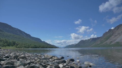 Seaview Mountain Range Talvik Norway Stock Footage Video (100% Royalty ...