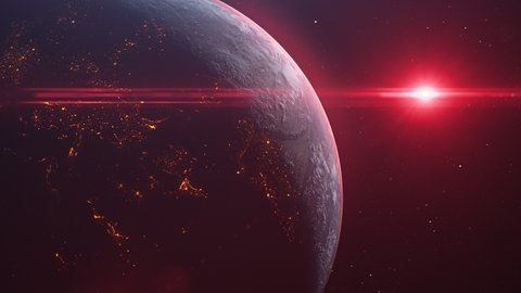 World Revolving Around Own Axis Shining Stock Footage Video (100% ...