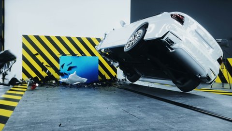 Generic 3d Car Crash Test Car Stock Footage Video (100% Royalty-free ...