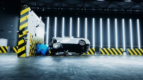 Generic 3d Car Crash Test Car Stock Footage Video (100% Royalty-free ...