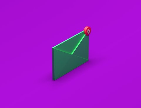 New Email Mail New Message Animation Stock Footage Video (100% Royalty ...