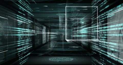 Animation Digital Computer Language Infographic Interface Stock Footage Video (100% Royalty-free ...