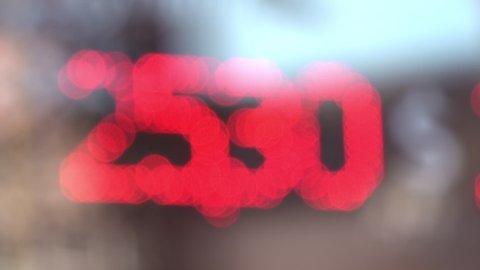 Electronic Digital Exchange Rate Plate Shows Stock Footage Video (100% ...