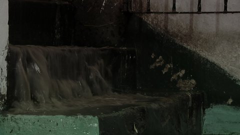 Prisoners Work Inmate Cleaning Concrete Floor Stock Footage Video (100% ...