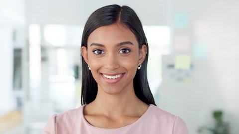 Smiling Face Business Woman Human Resources Stock Footage Video (100% ...