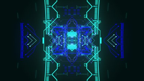 Digital Data Network Background 4k Scifi Stock Footage Video (100% ...